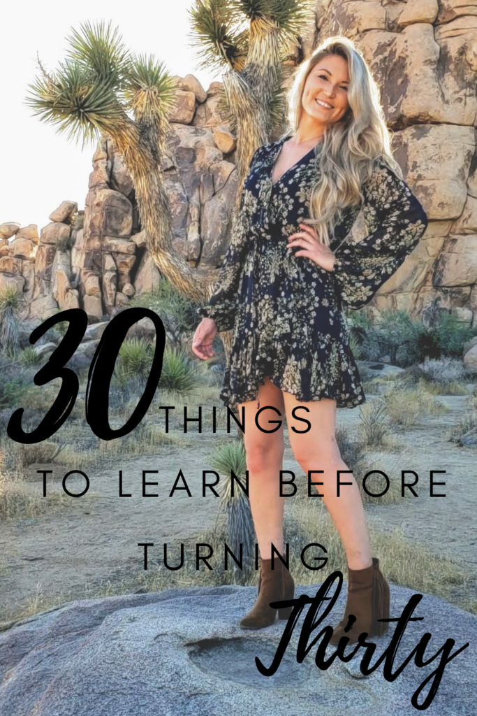 30 Things I Learned Before 30 - Live Life as You